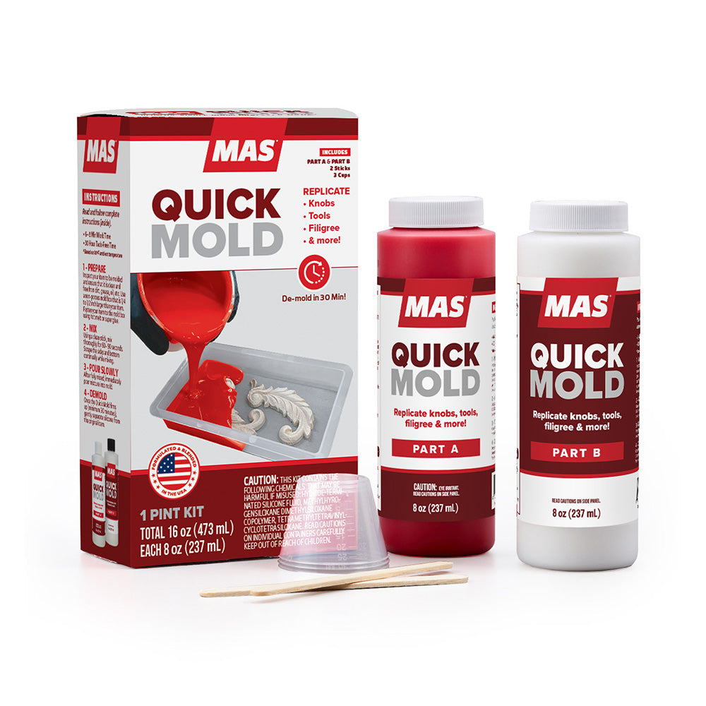 MAS Quick Mold – Fast-Curing Silicone Mold Making Compound – Mas Epoxies